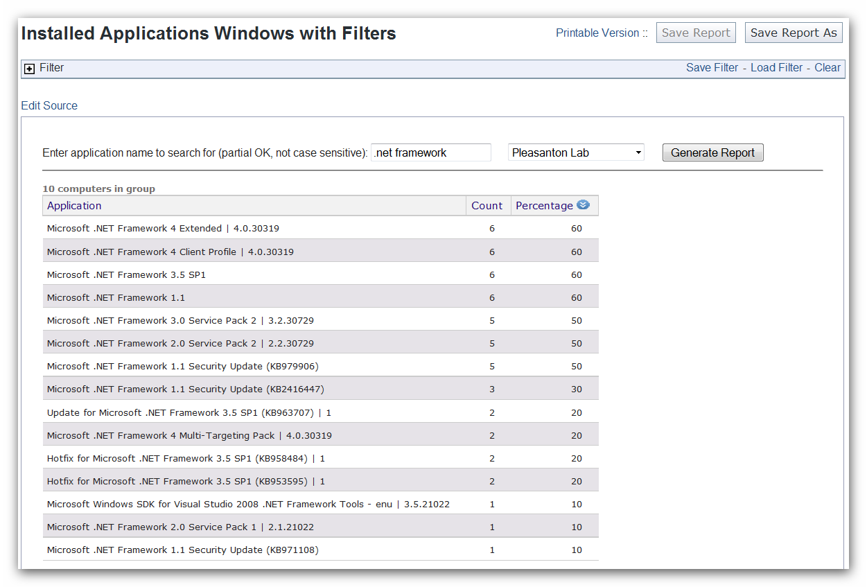 Installed Applications for Windows with filters - Reporting - BigFix Forum